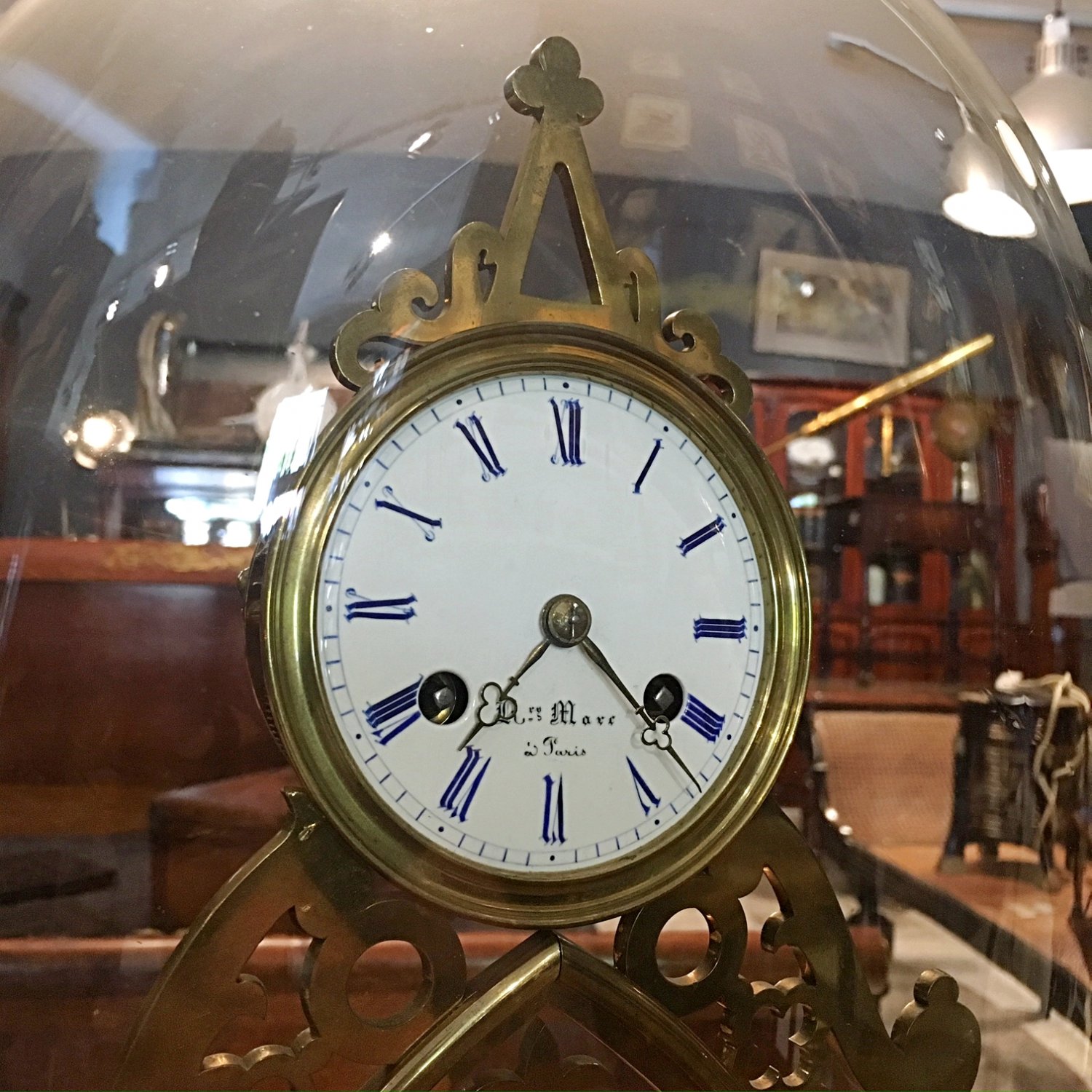 Late 19th Century French Gothic Skeleton Clock c.1880 | Walter & Co ...